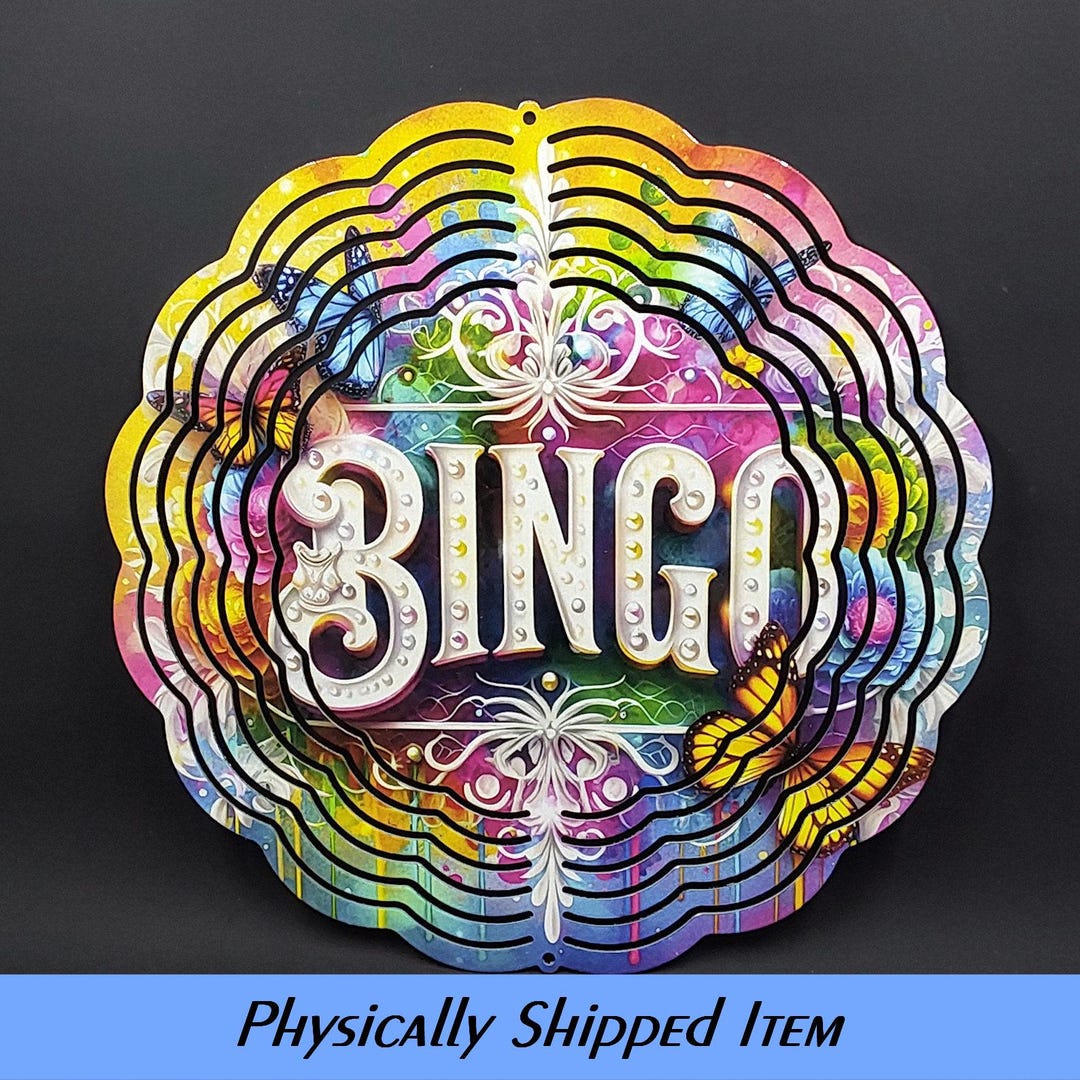 Bingo Butterfly Wind Spinner - Etsy