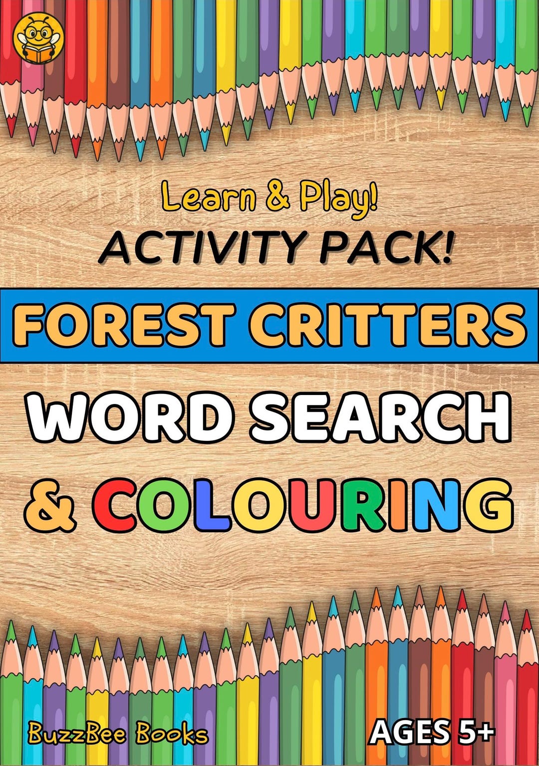 Forest Critters Word Searches & Colouring, Printable Activity Pack ...