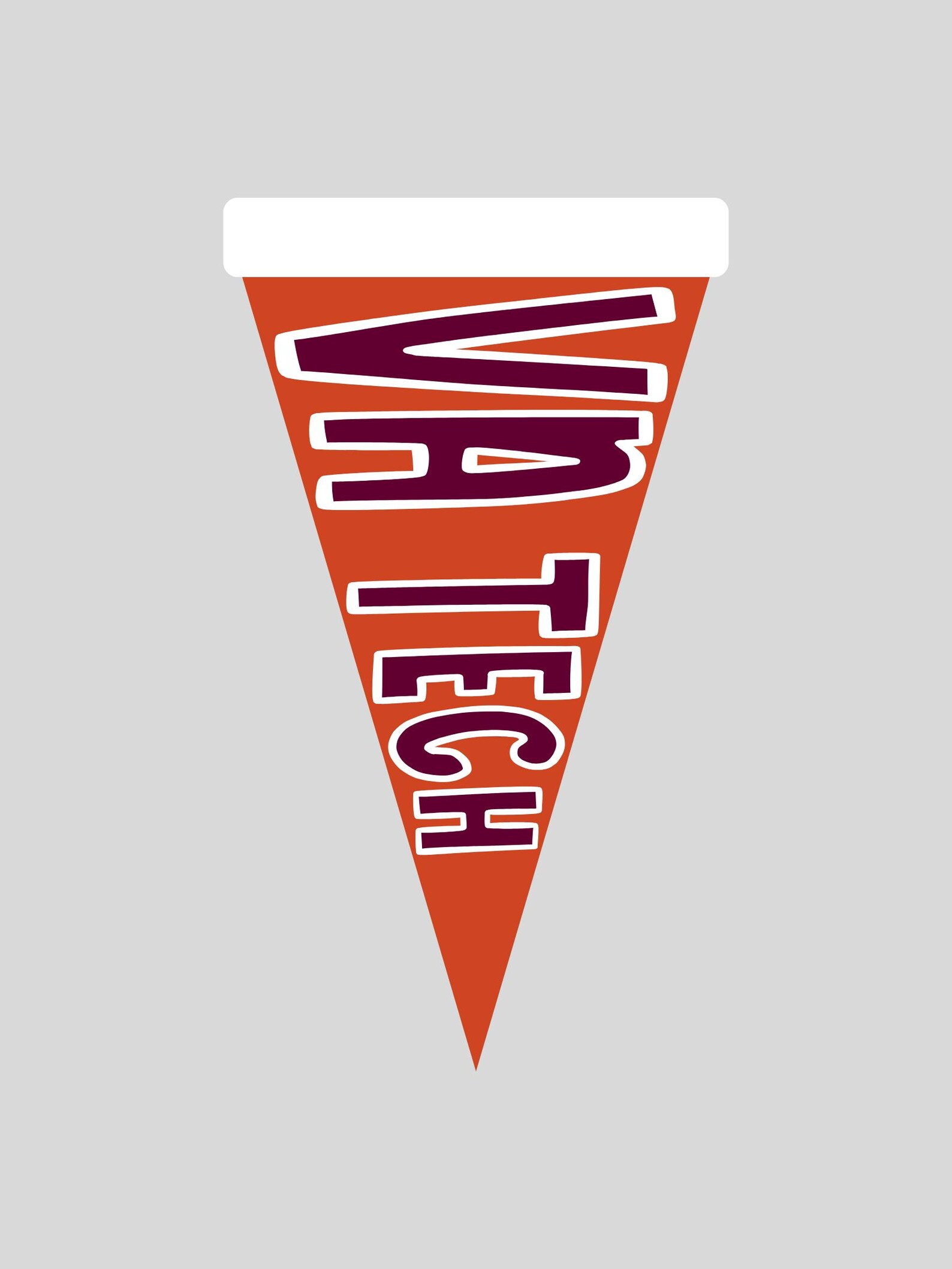 Virginia Tech Flag Wall Print - Etsy