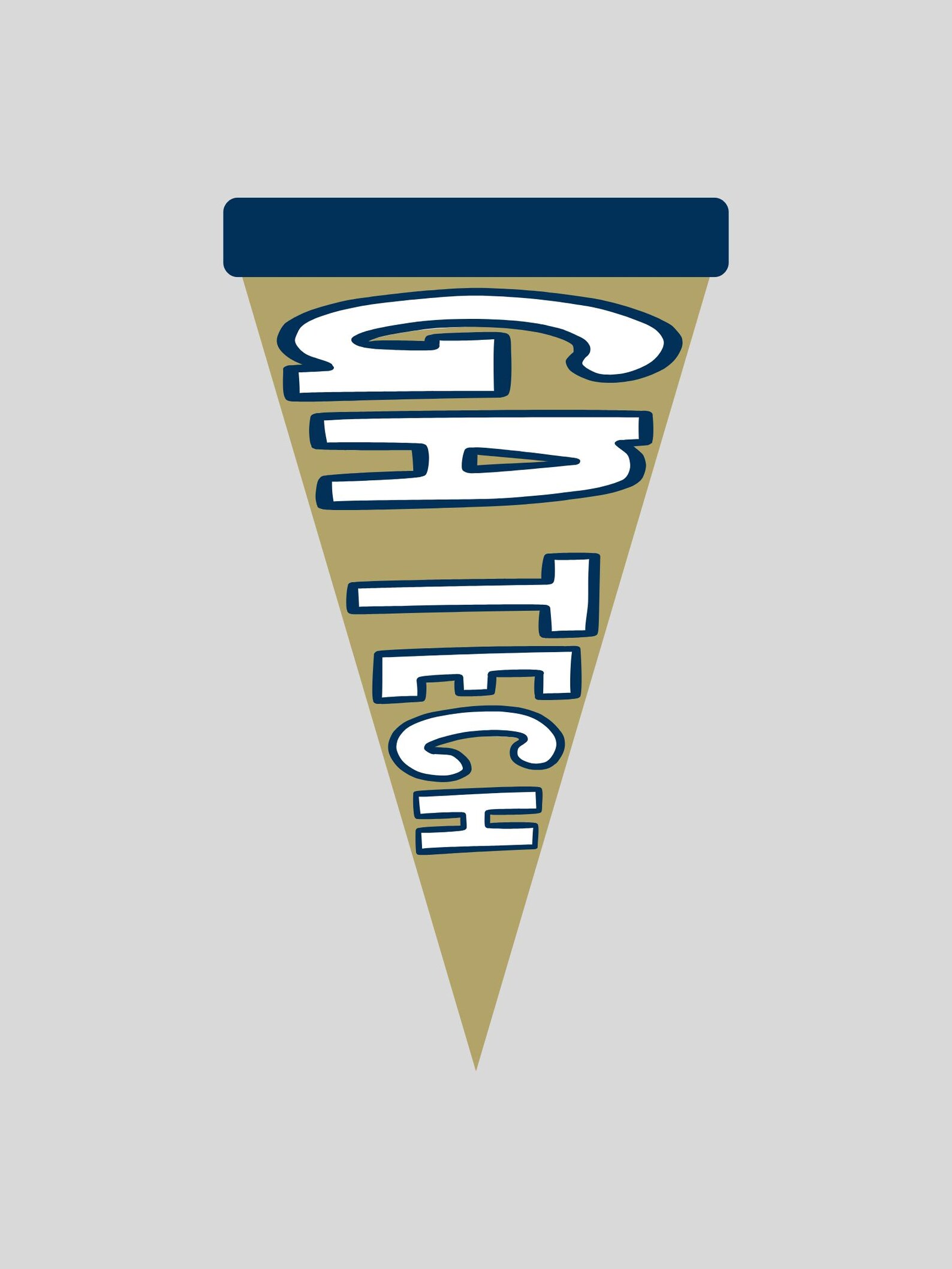 Georgia Tech Pennant Flag - Etsy