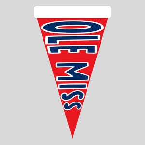 Ole Miss Flag Wall Print - Etsy