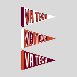 Virginia Tech Flag Wall Print - Etsy