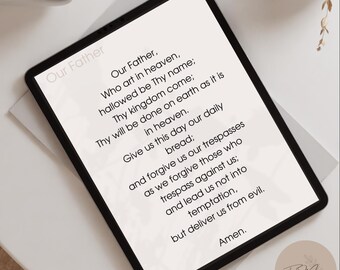 Catholic Prayer Cards Printable – Set of 5 Digital Downloads – Our ...
