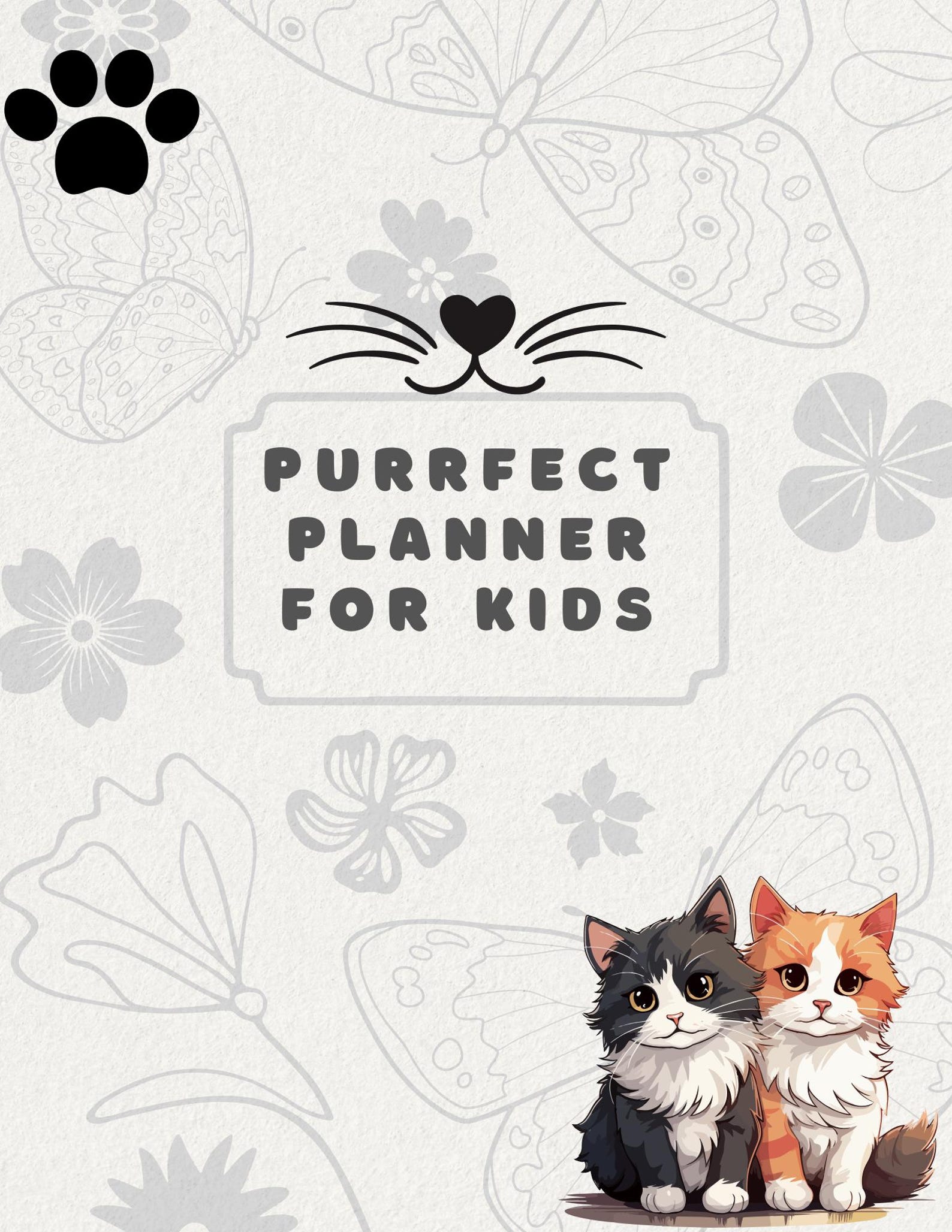 Purrfect Daily Planner for Kids – Cute Cat-themed Printable Planner ...
