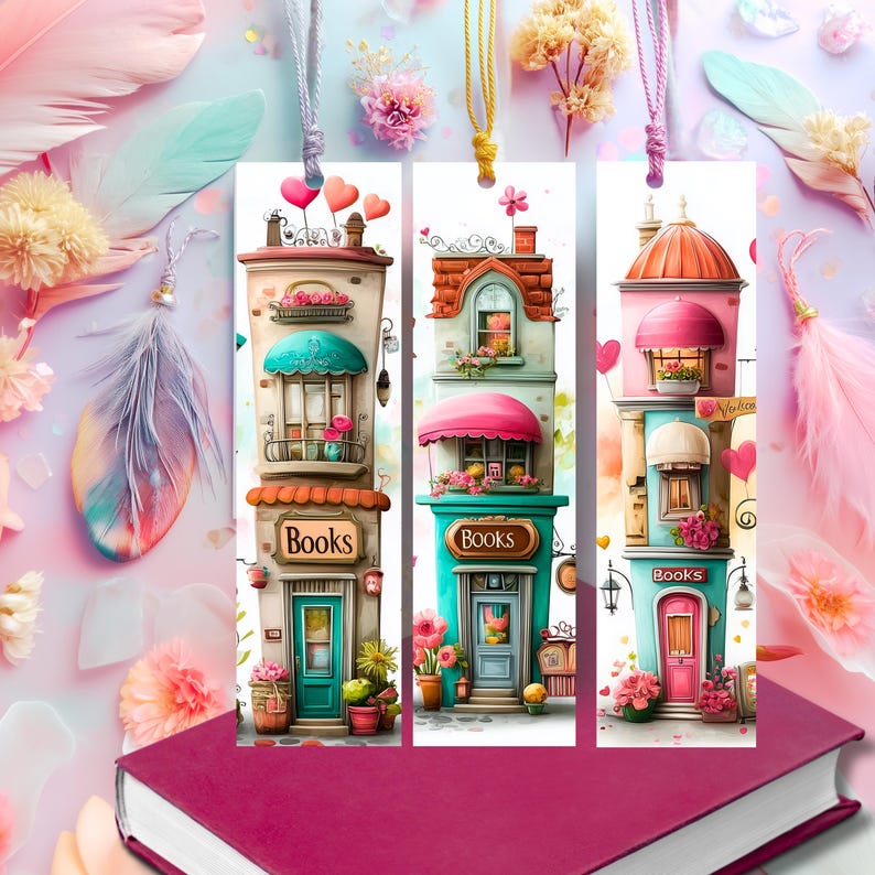 Whimsical Printable Bookmarks: Quirky Paper Craft Fussy Cuts (digital ...