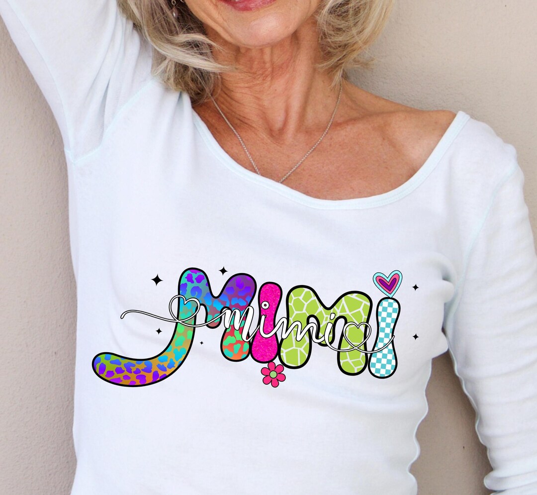 Retro Leopard Mimi PNG Design | Sublimation Graphic (digital Download ...