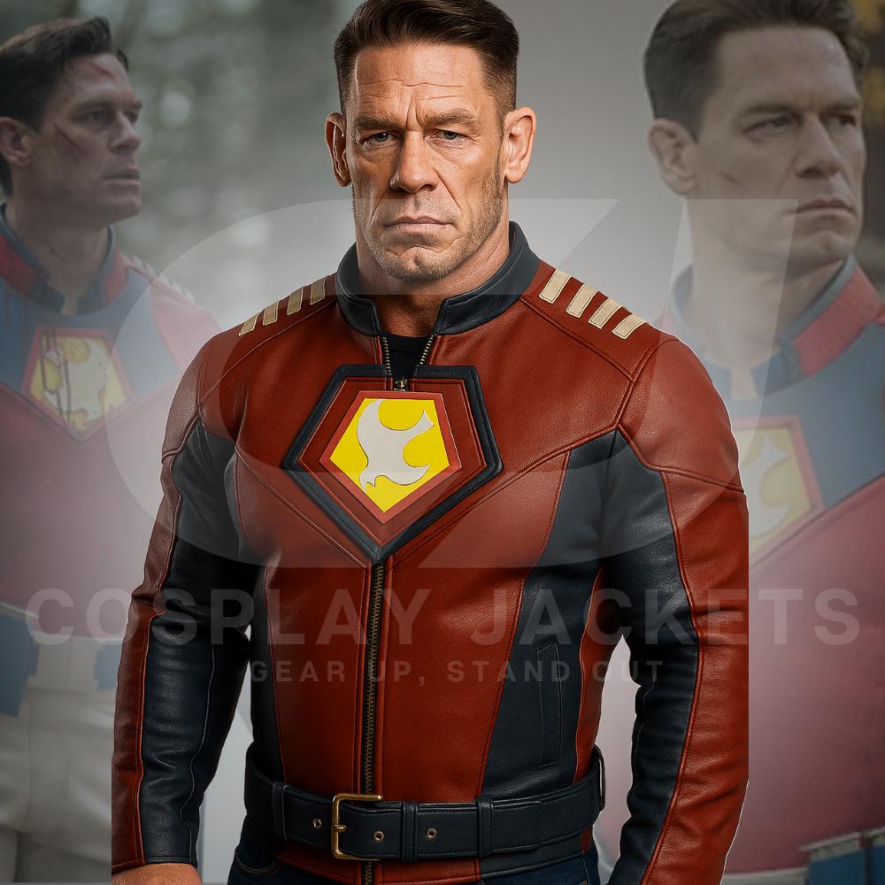 Peacemaker Costume Inspired Leather Jacket | John Cena Peacemaker ...