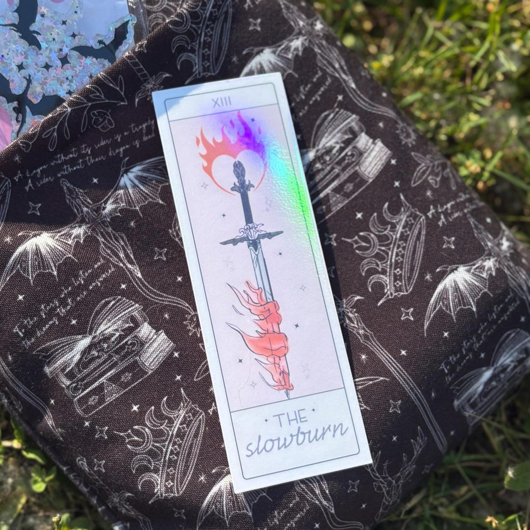 Slowburn Tarot Bookmark – Holographic Laminated Bookish Gift - Etsy