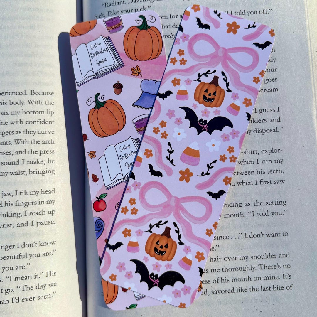 Reading Season Bookmark: 2x6 Handmade Bookish Gift, Optional Lamination ...