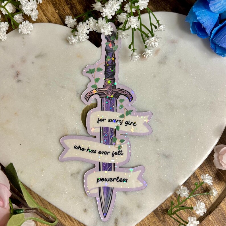 Dagger Die-cut Bookmark – Sparkle Laminate, Romantasy Inspired - Etsy