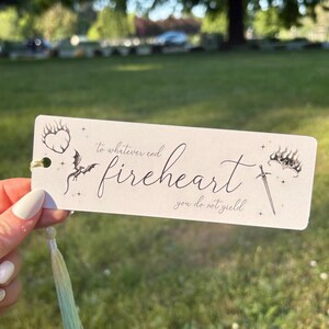 Fireheart TOG Bookmark – 2x6 Pre-tasseled Bookish Bookmark, Sparkle ...