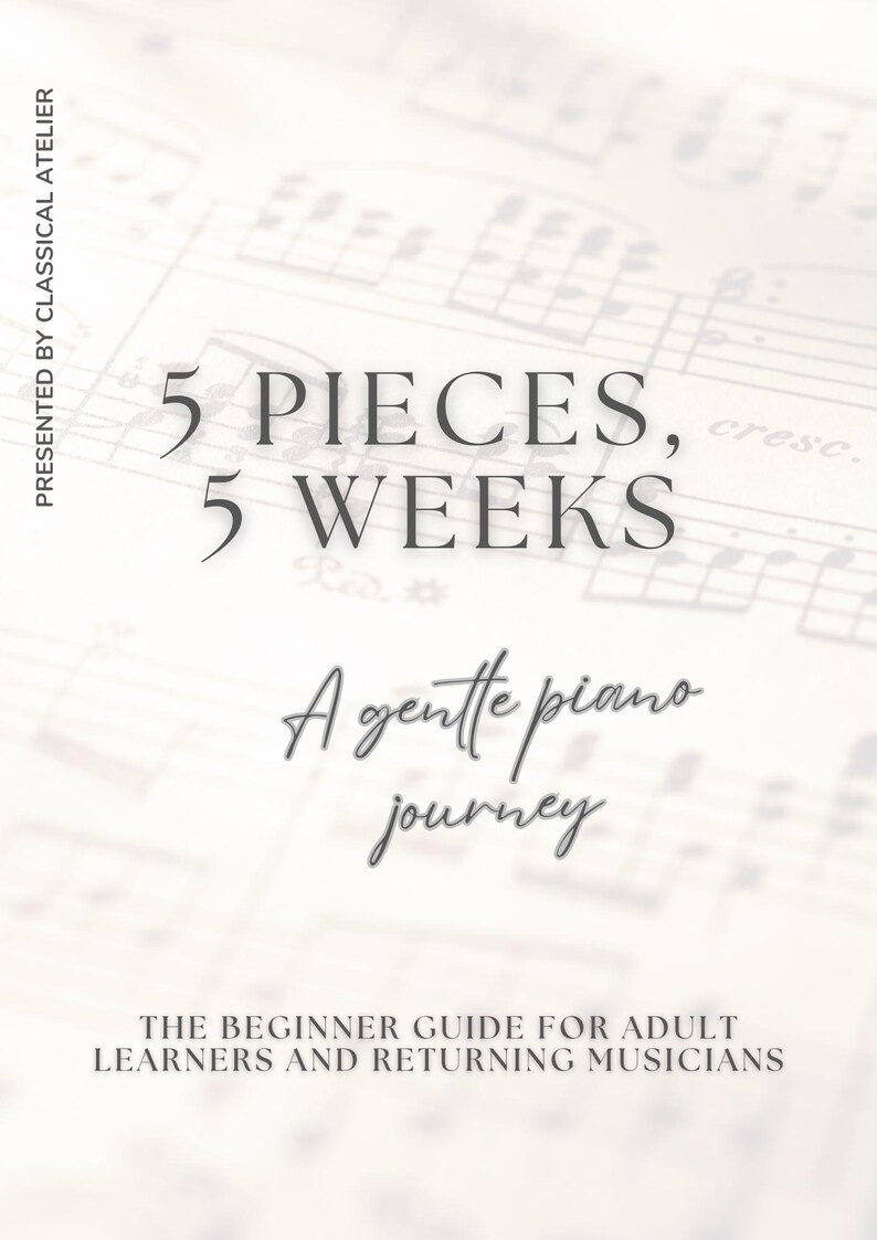 Beginner Piano Practice Guide – 5 Pieces in 5 Weeks | Printable ...