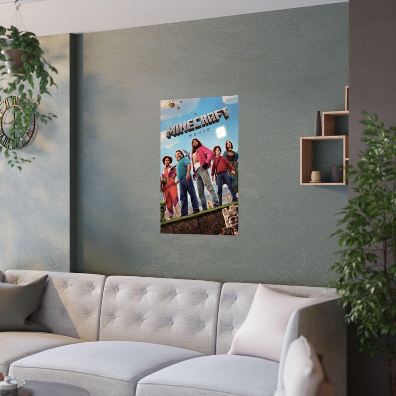 Minecraft Movie Posters | Satin Minecraft Movie Posters of Jack Black ...
