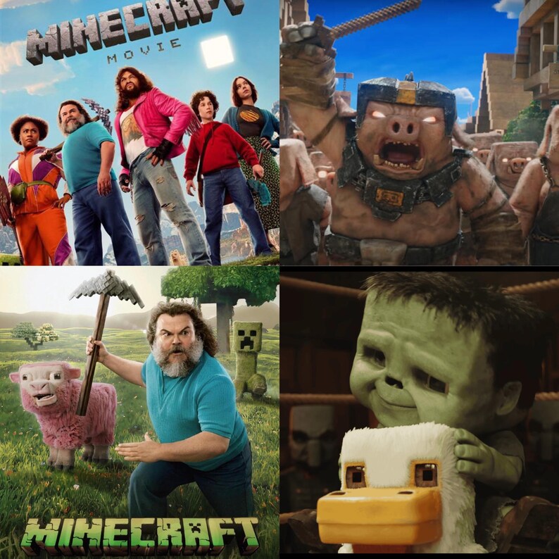 Minecraft Movie Posters | Satin Minecraft Movie Posters of Jack Black ...