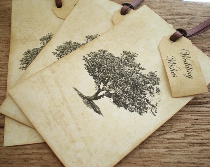 Wishing Tree Tags Wedding Wishes, Set of 50, Ribbon Choice Personalized ...