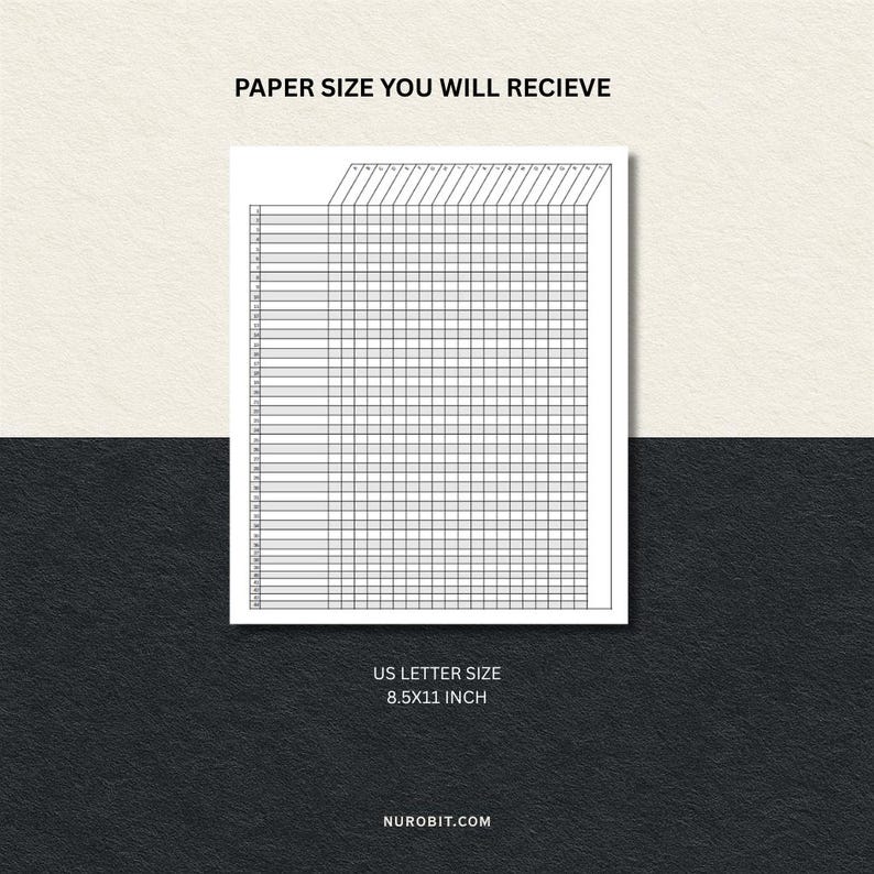 Printable Blank Item Tracker and Duty Roster Spreadsheet. Printable PDF ...