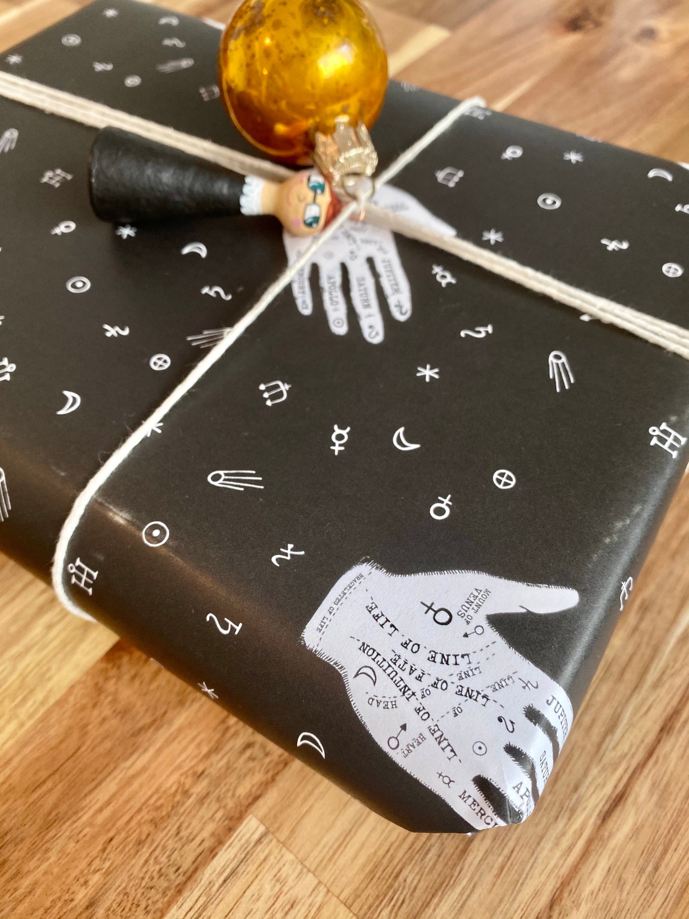 Palm Reading Wrapping Paper 20 X 29 Inches Sheets Christmas | Etsy