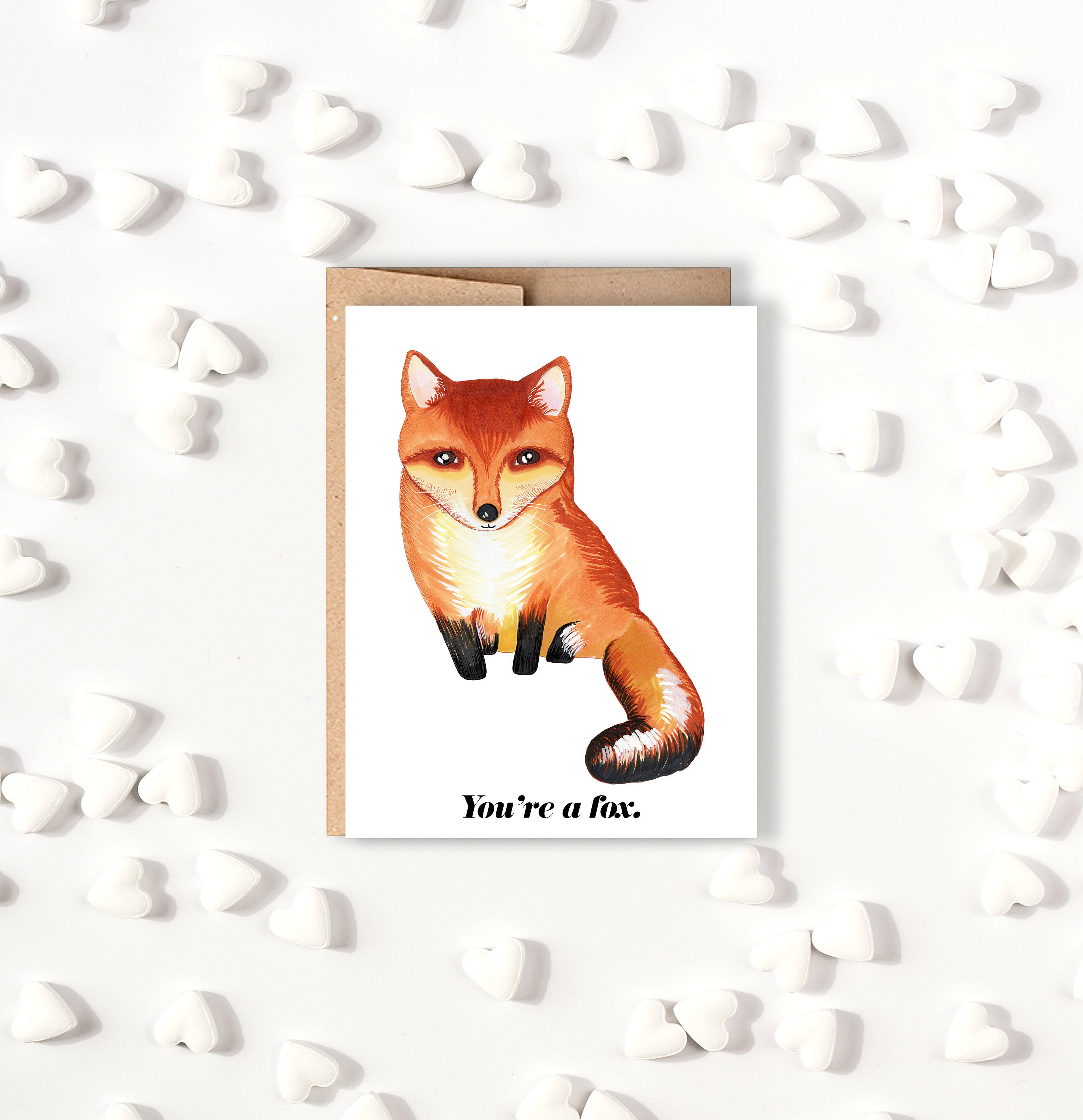 Fox Card Cute Fox Foxes Woodland Fox Art Fox Greeting - Etsy UK