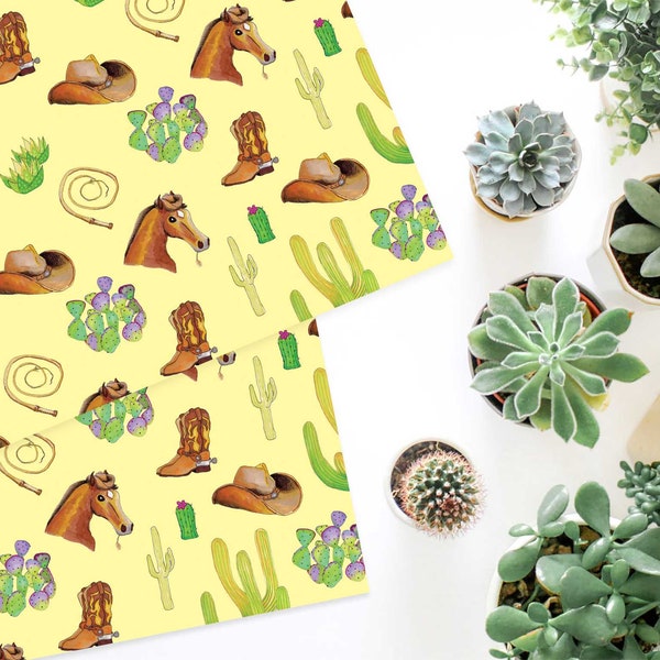 Western Wrapping Paper - Etsy