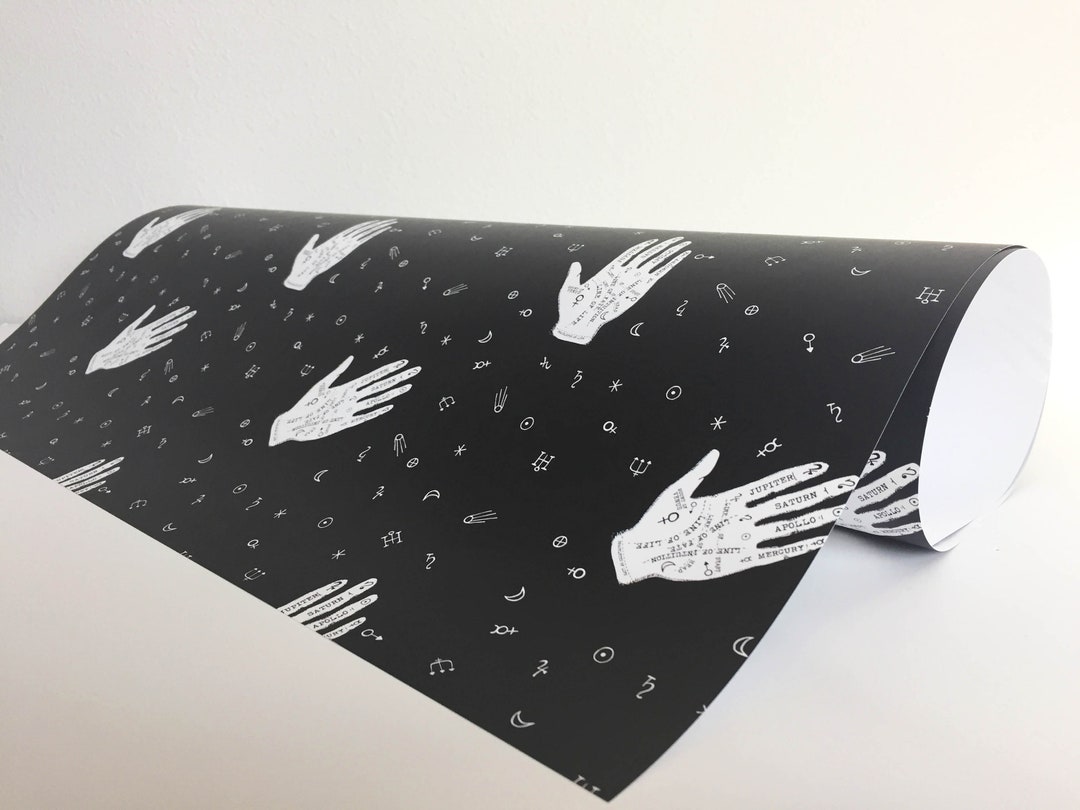 Palm Reading Wrapping Paper 20 X 29 Inches Sheets Christmas - Etsy UK