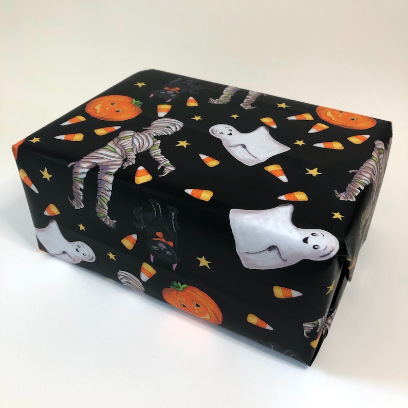 Vintage Halloween Style Wrapping Paper Sheets 20 X 29 Inches - Etsy