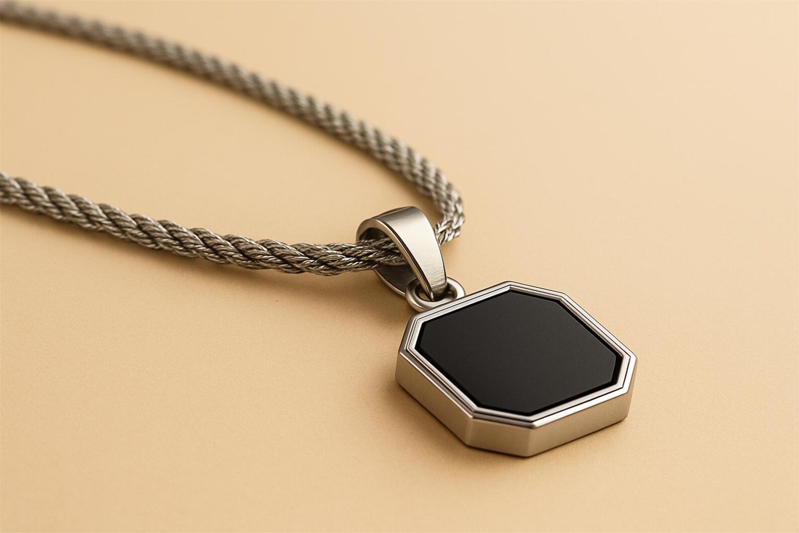 Men's Silver Chain and Jewellery Pendant - Etsy