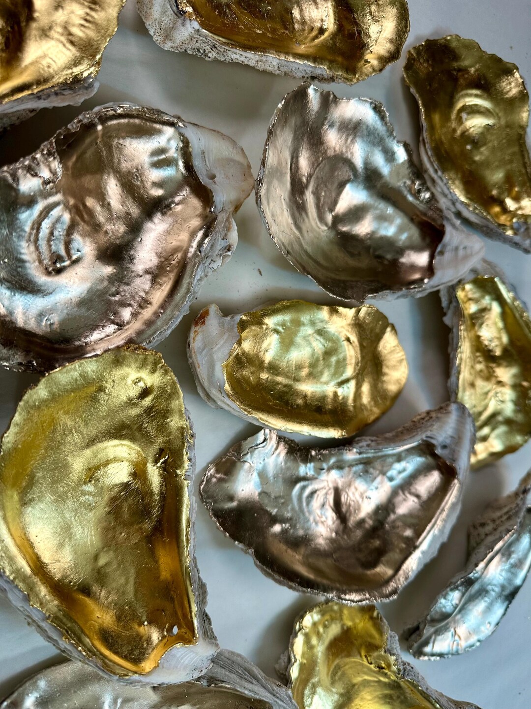 Hand Gilded Oyster Shells Are a Beautiful Additio9n to an Altar, Table ...
