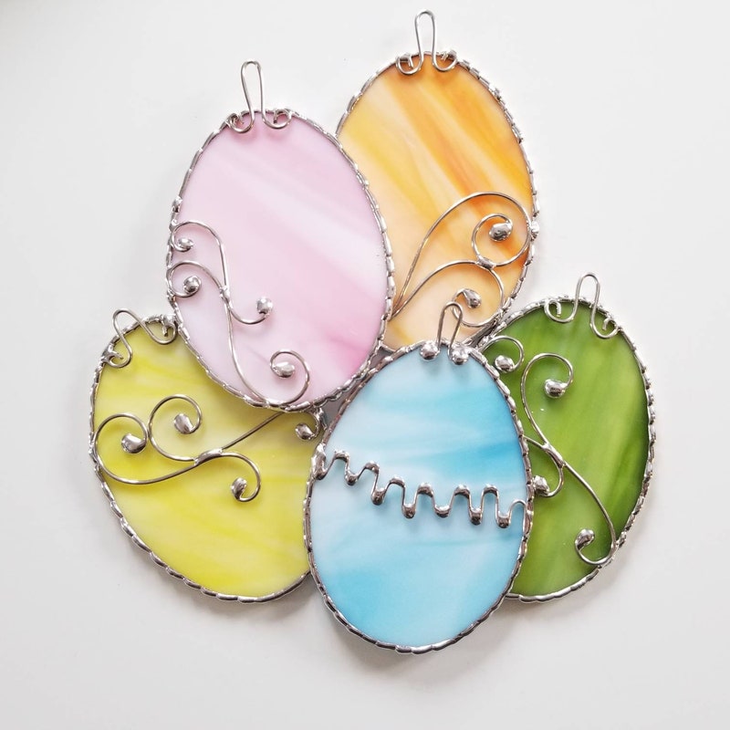 Glass Easter Eggs - Etsy