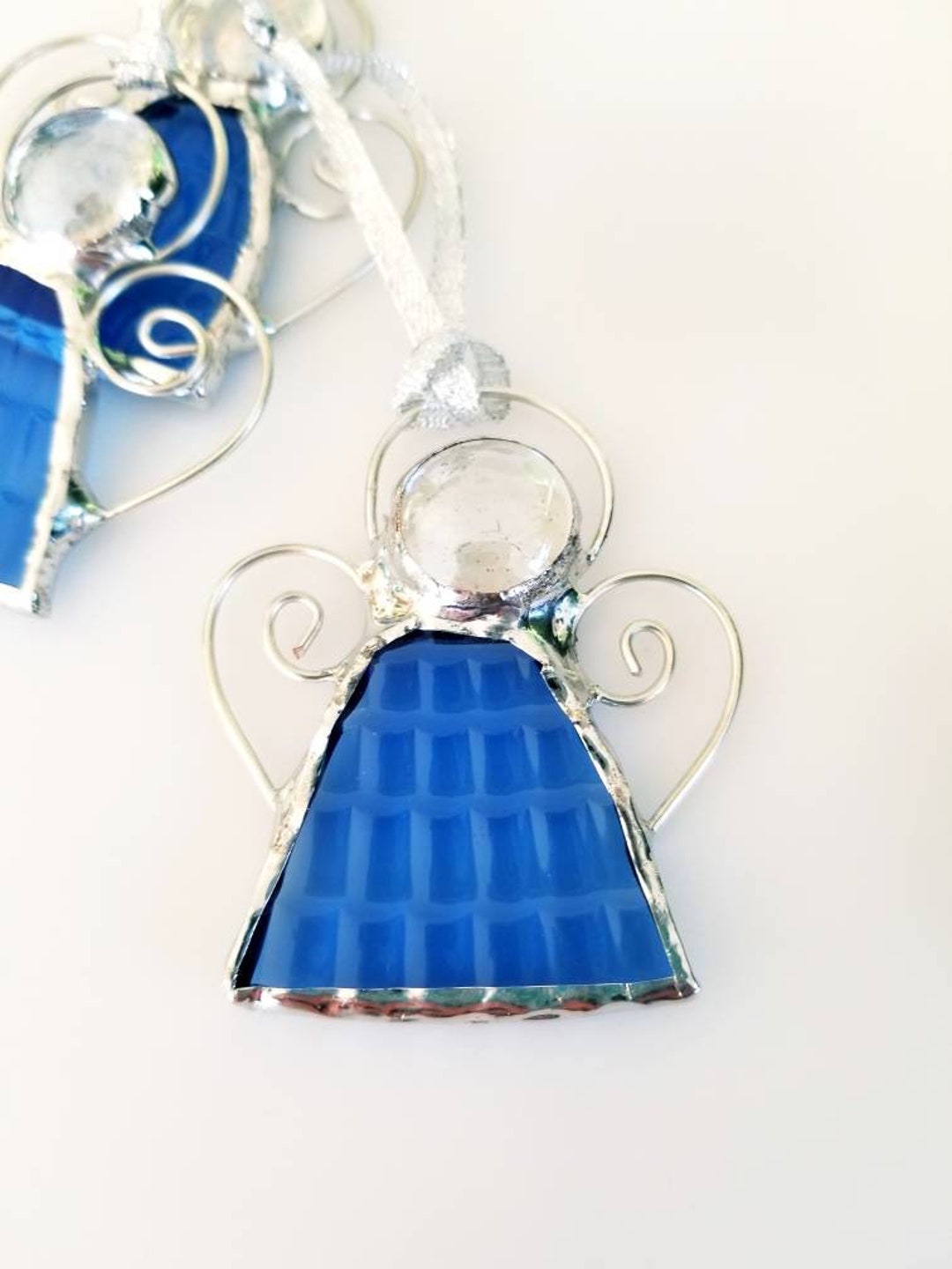 Guardian Angel in Cobalt Blue Glass - Etsy