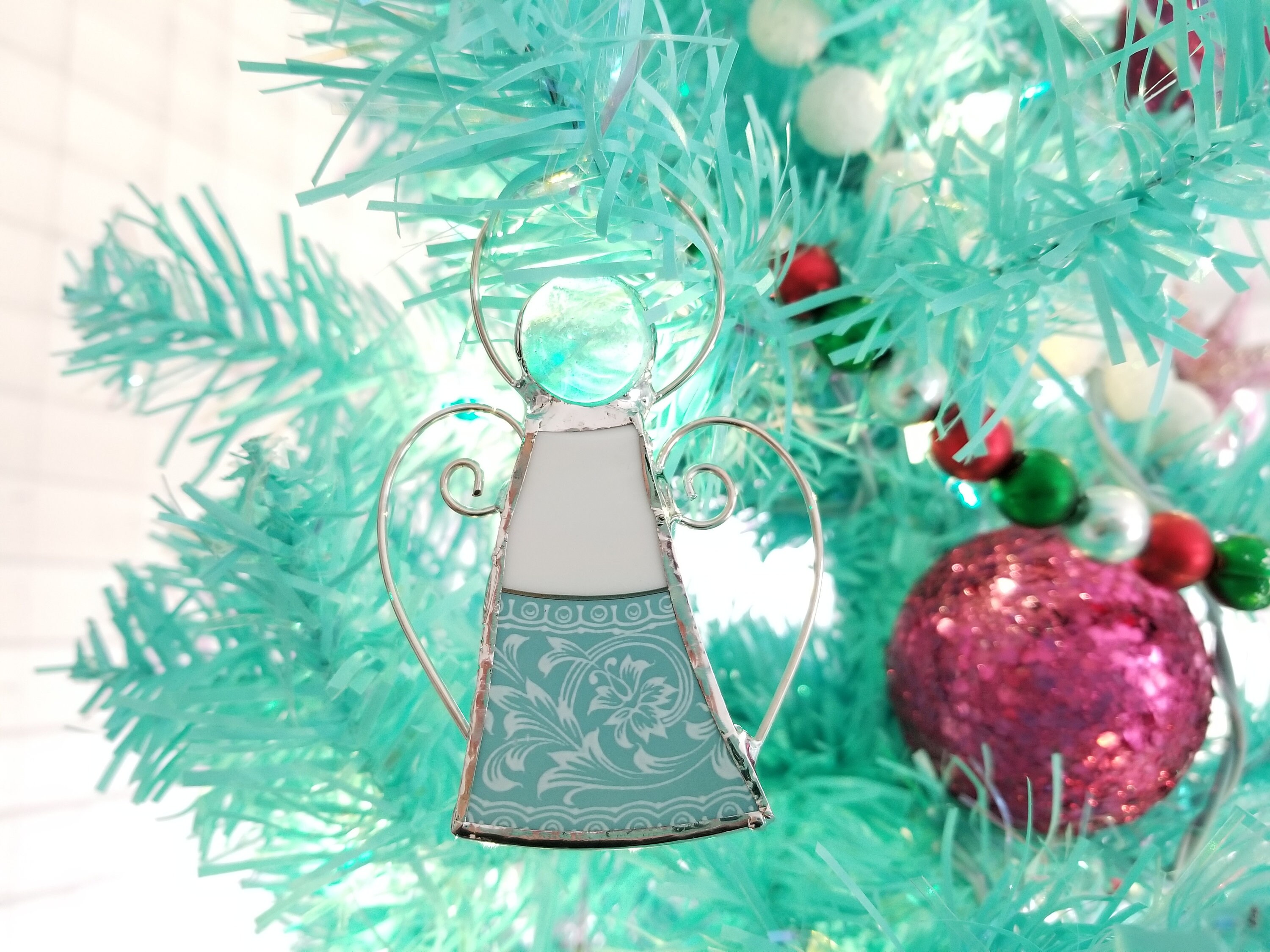 Christmas Angel Made From Upcycled Repurposed Broken Plate Shabby Chic ...