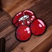 Cherry Red Lips Rug – Handmade Creative Floor Mat, Non-slip Decorative ...