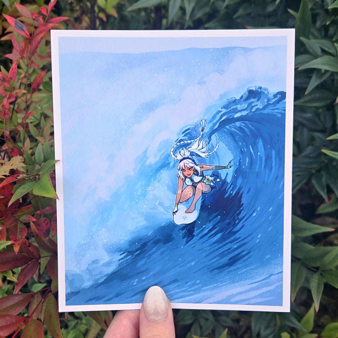 Mualani Art Print - Genshin Impact Fanart Print Poster - Etsy