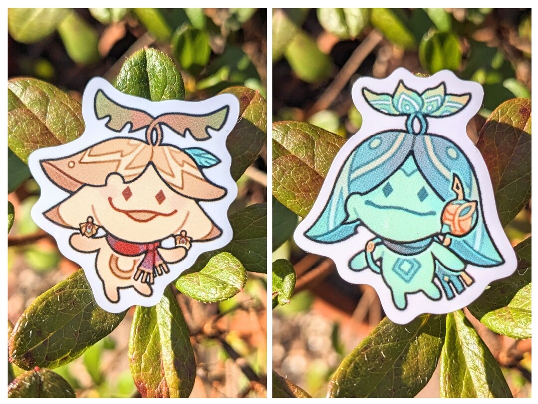 Kaveh & Al Haitham Aranara Stickers Genshin Impact Mini Glossy Vinyl ...