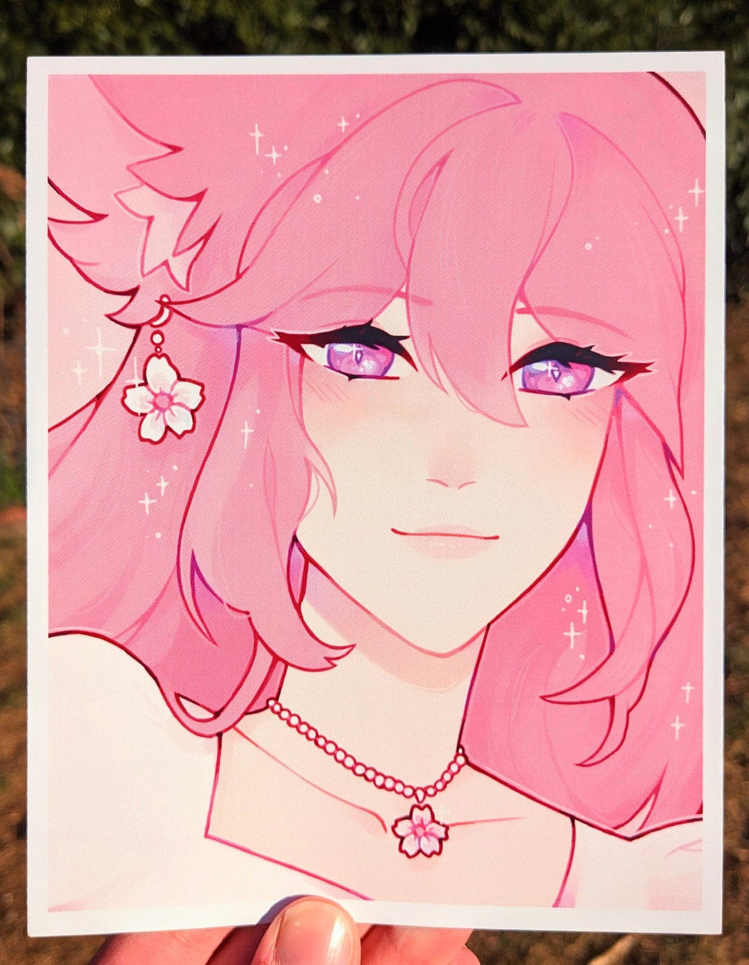 Yae Miko Art Print - Genshin Impact Art Print - Etsy