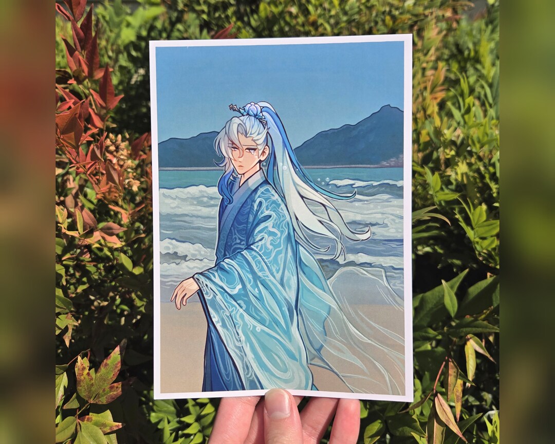 Neuvillette Hanfu Art Print - Genshin Impact Fanart Print Poster - Etsy