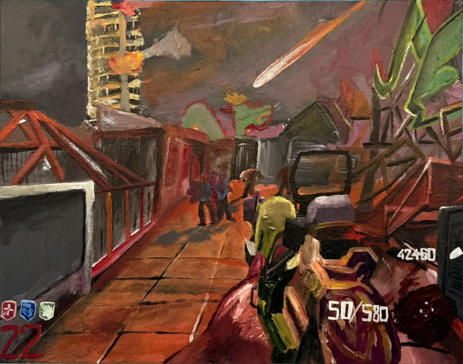 Call of Duty Zombies Acrylic Painting/poster - Etsy
