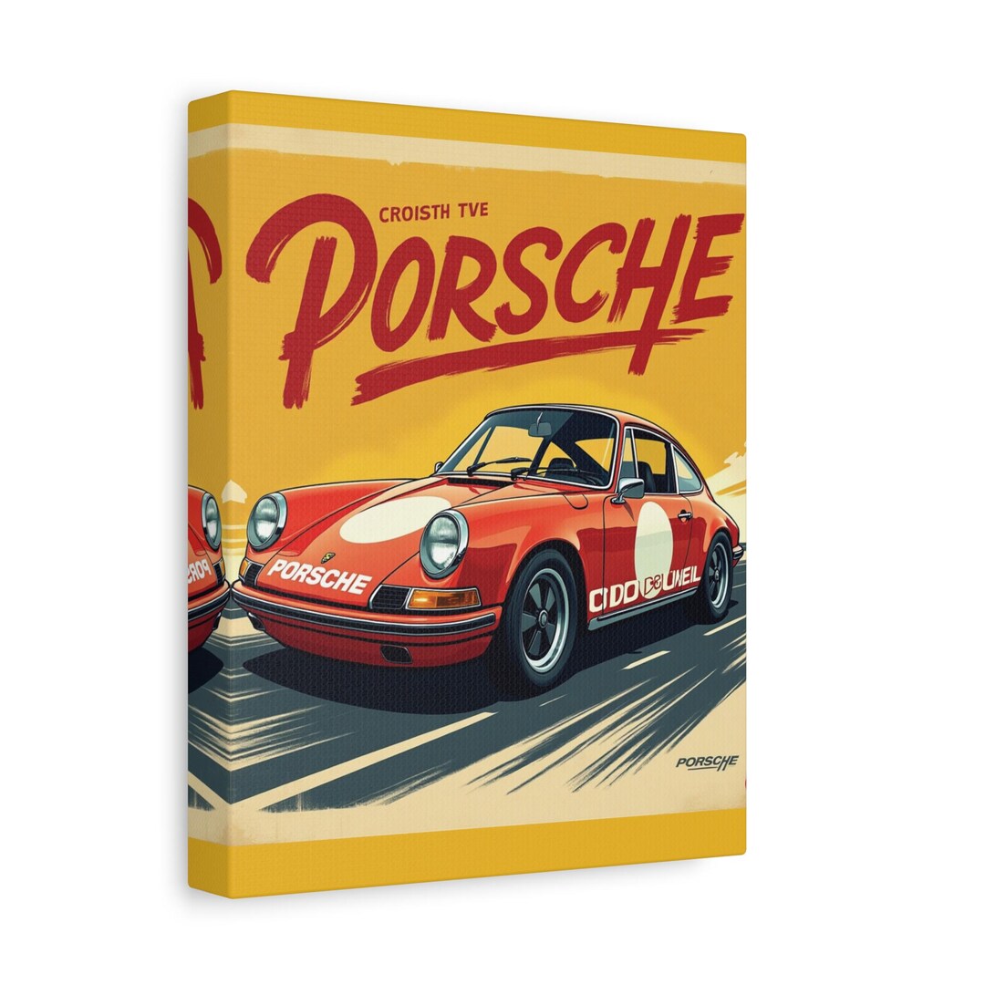 Stylish Vintage Porsche Tile Matte Wall Art, Fathers Day, Dream Car ...