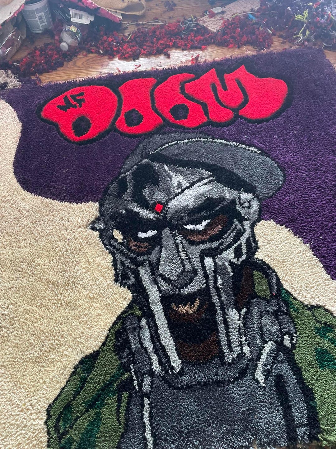 Custom MF DOOM Rug - Etsy