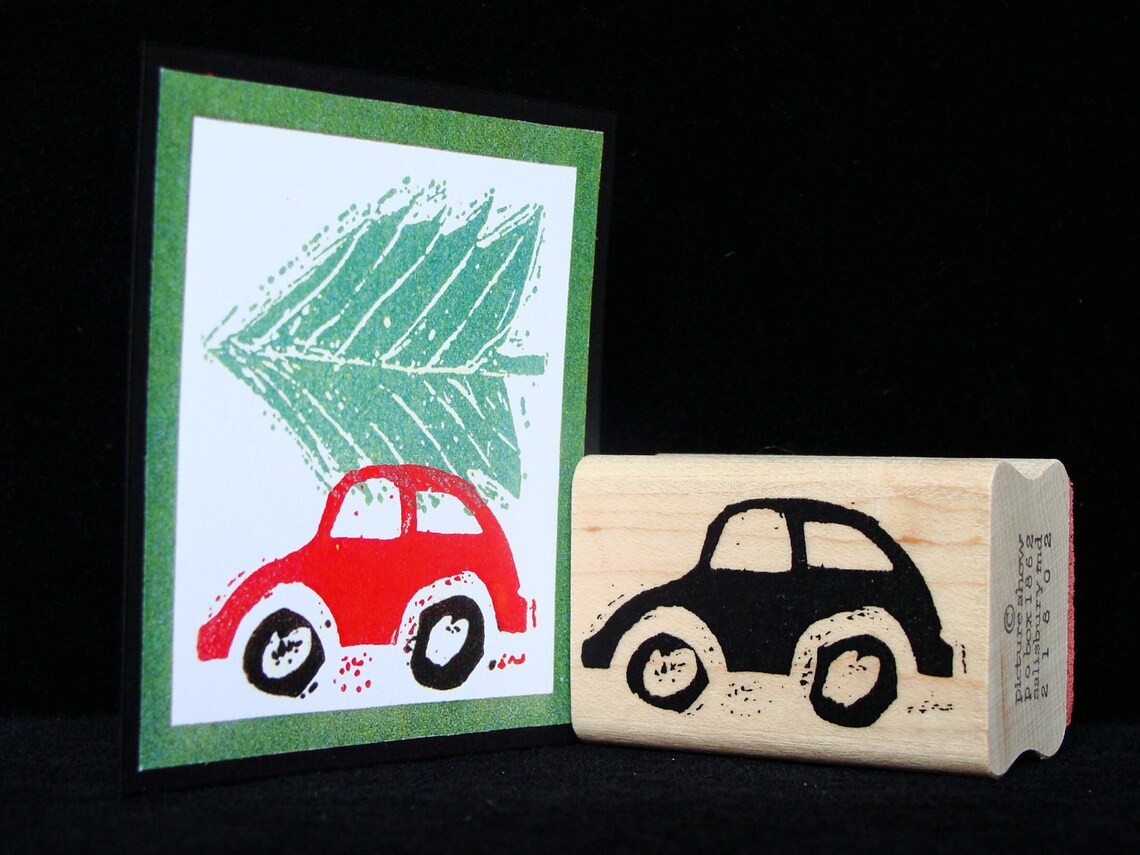 Car Rubber Stamp - Etsy
