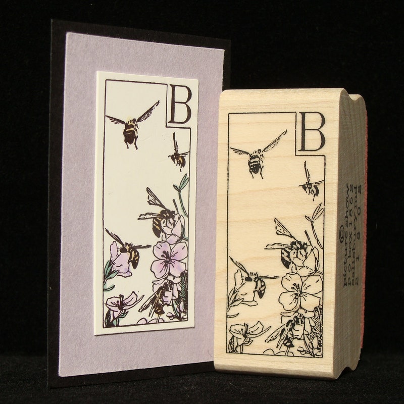 Custom Honey Bee Rubber Stamp - Etsy