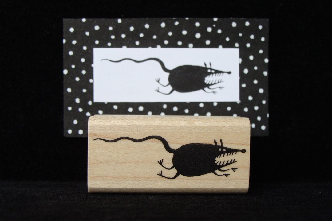 Little Rat Rubber Stamp - Etsy