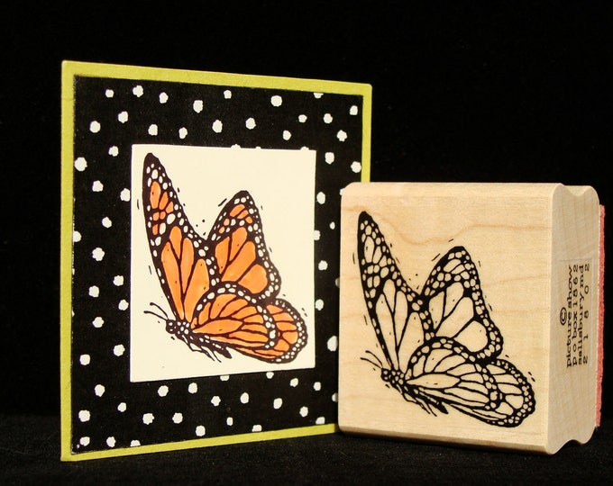 Butterfly Rubber Stamp - Etsy