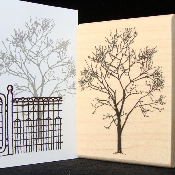 Bare Tree Stamp - Etsy