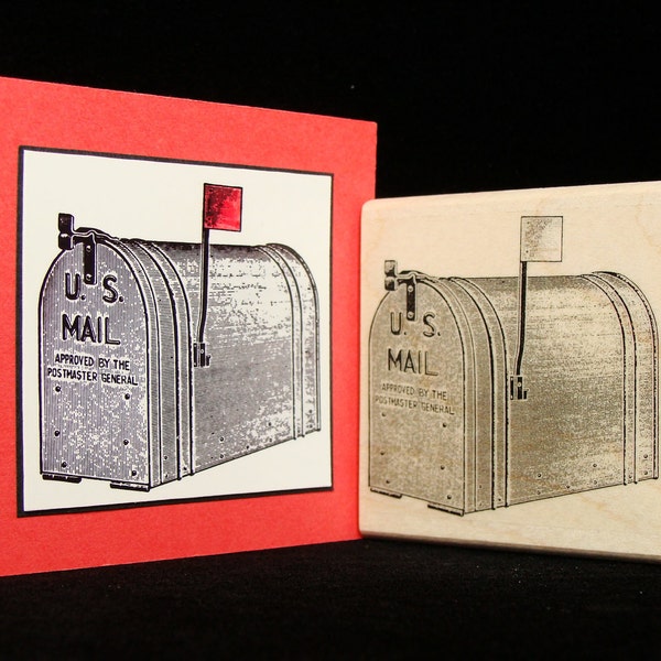 Postal Rubber Stamp - Etsy