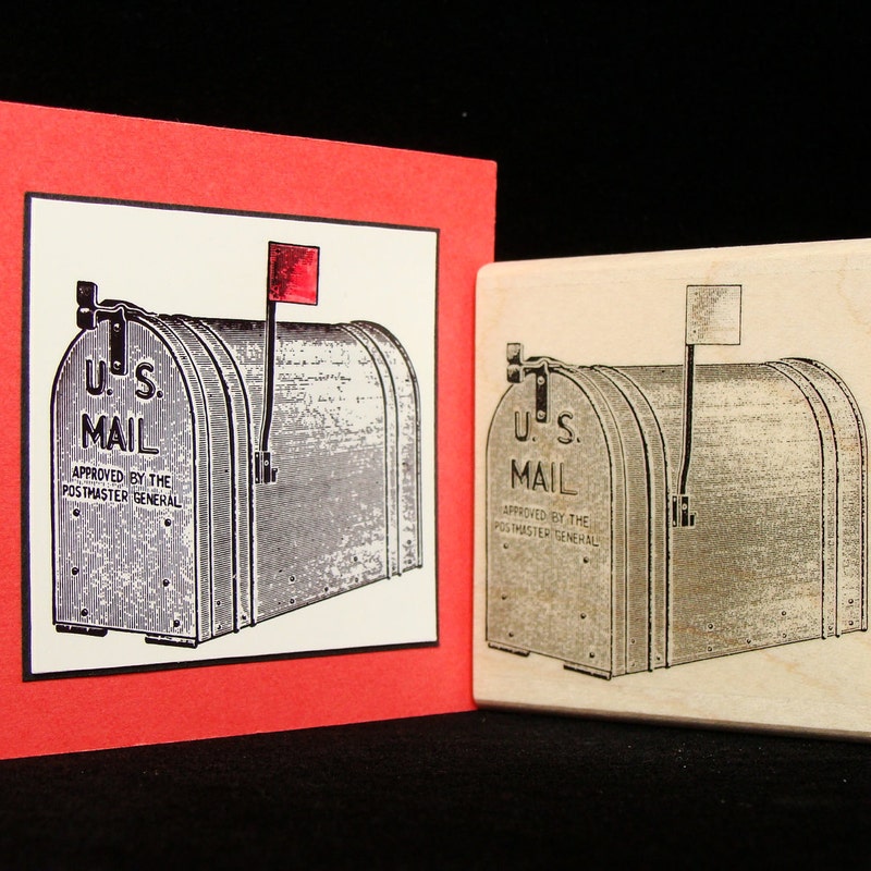 Postal Rubber Stamp - Etsy