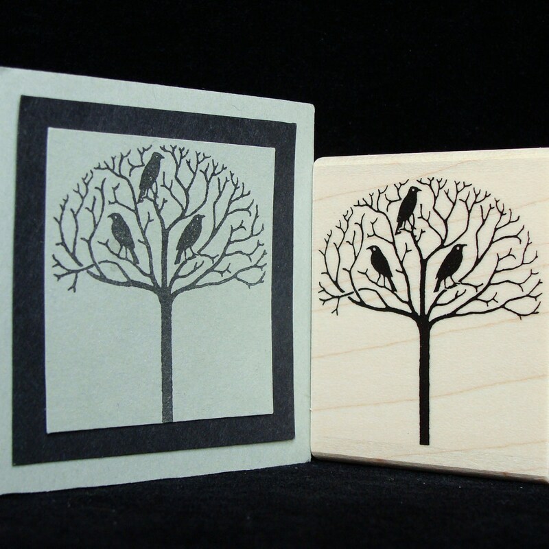 Bare Tree Stamp - Etsy