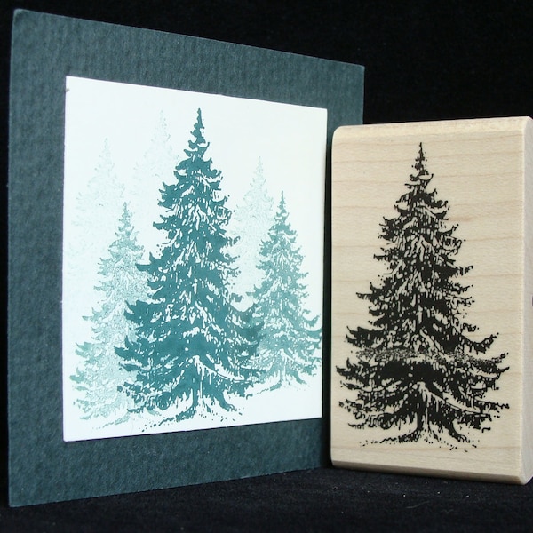 Pine Tree Stamp - Etsy