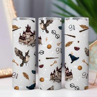 Magic School Tumbler Wrap PNG | Wizard Elements Seamless Design | 20oz ...