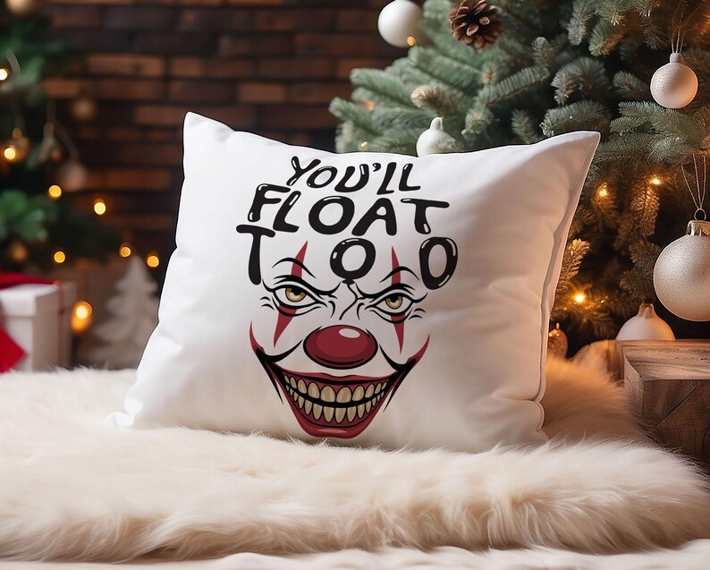 Scary Clown Face SVG | You'll Float Too, Halloween Horror (digital ...