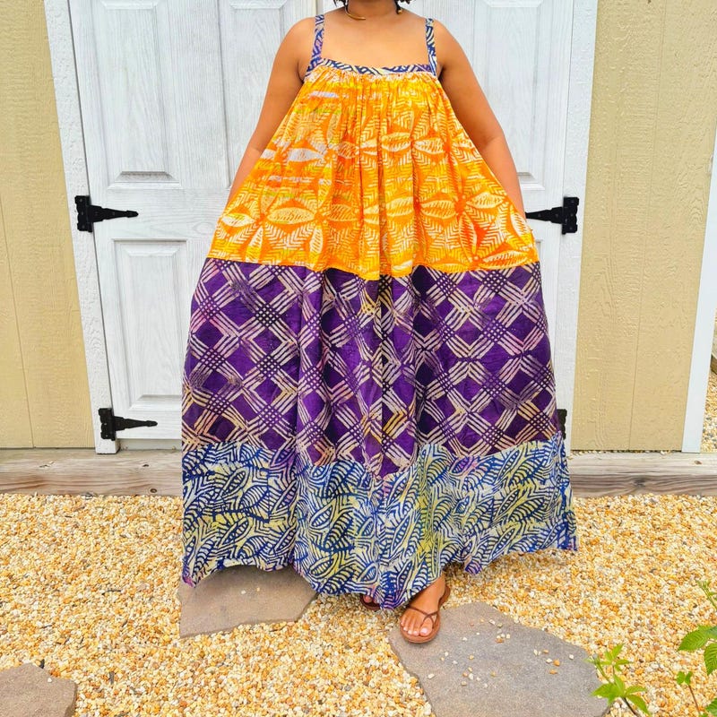 Adire Crepe Fabric - Etsy